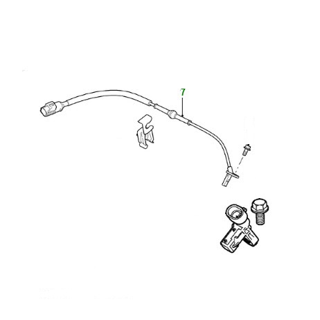 Jagbits Jaguar Parts: USED ABS SENSOR, REAR C2P15770