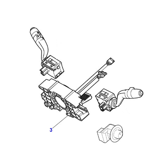 Jagbits Jaguar Parts: CANCELLATION CASSETTE MODULE (CLOCK SPRING) C2P20958