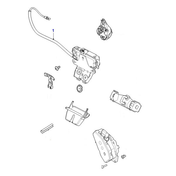 Jagbits Jaguar Parts: USED TRUNK LATCH ASSEMBLY C2Z27909