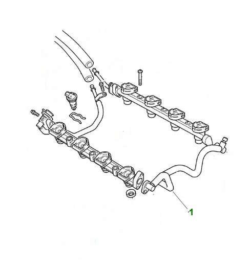 Jagbits Jaguar Parts: USED FUEL PIPE CONNECTS FUEL RAILS ON ...