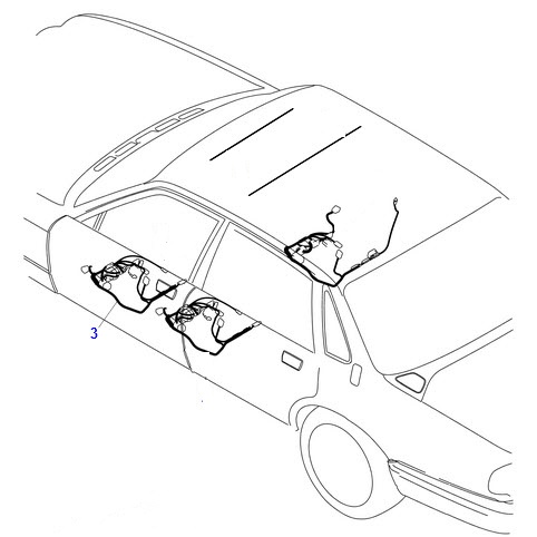 Jagbits Jaguar Parts: USED SEAT HARNESS WITHOUT HEATED SEATS