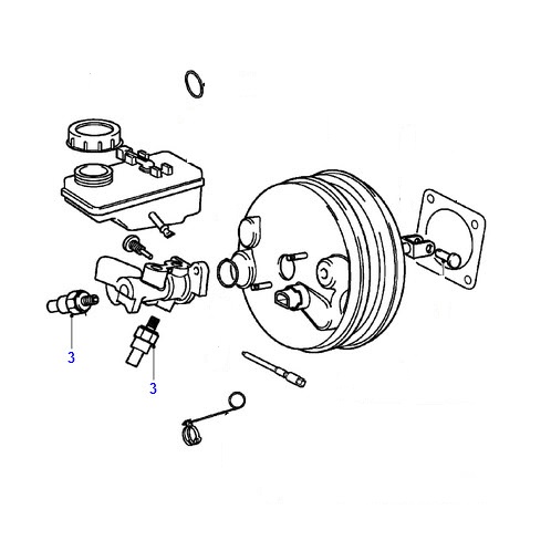 Jagbits Jaguar Parts: Brake Presure Switch, Transducer XR828106