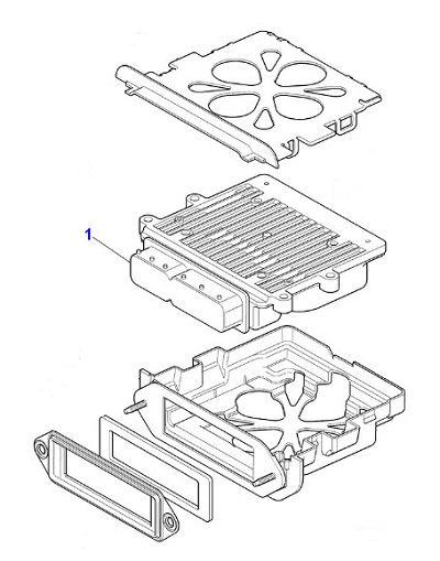 Jagbits Jaguar Parts: USED ENGINE CONTROL MODULE C2C20508