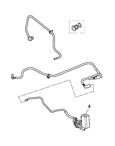 Jaguar XJ8 PURGE VALVE FOR VAPOR CANNISTER C2C21972 - C2C21972