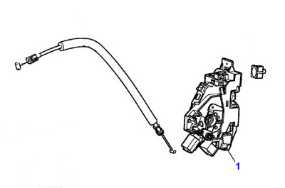 Jagbits Jaguar Parts: USED DOOR LATCH PASSENGER FRONT C2C30695