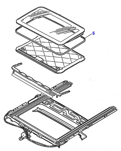 Jagbits Jaguar Parts: Sunroof Seal C2C31834