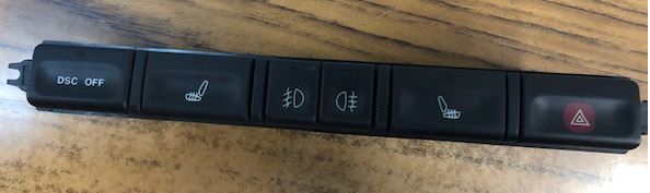 Jagbits Jaguar Parts: USED CONSOLE SWITCH PANEL C2N2444