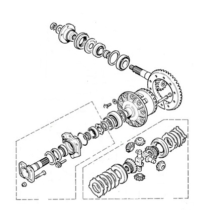 Jagbits Jaguar Parts: DIFFERENTIAL REBUILD KIT